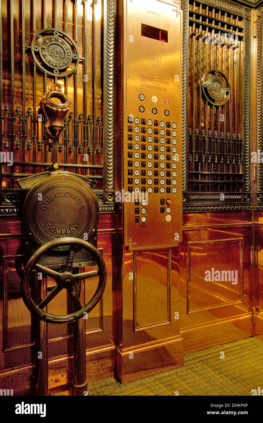 Smith Tower Elevator Stock Photo - Alamy