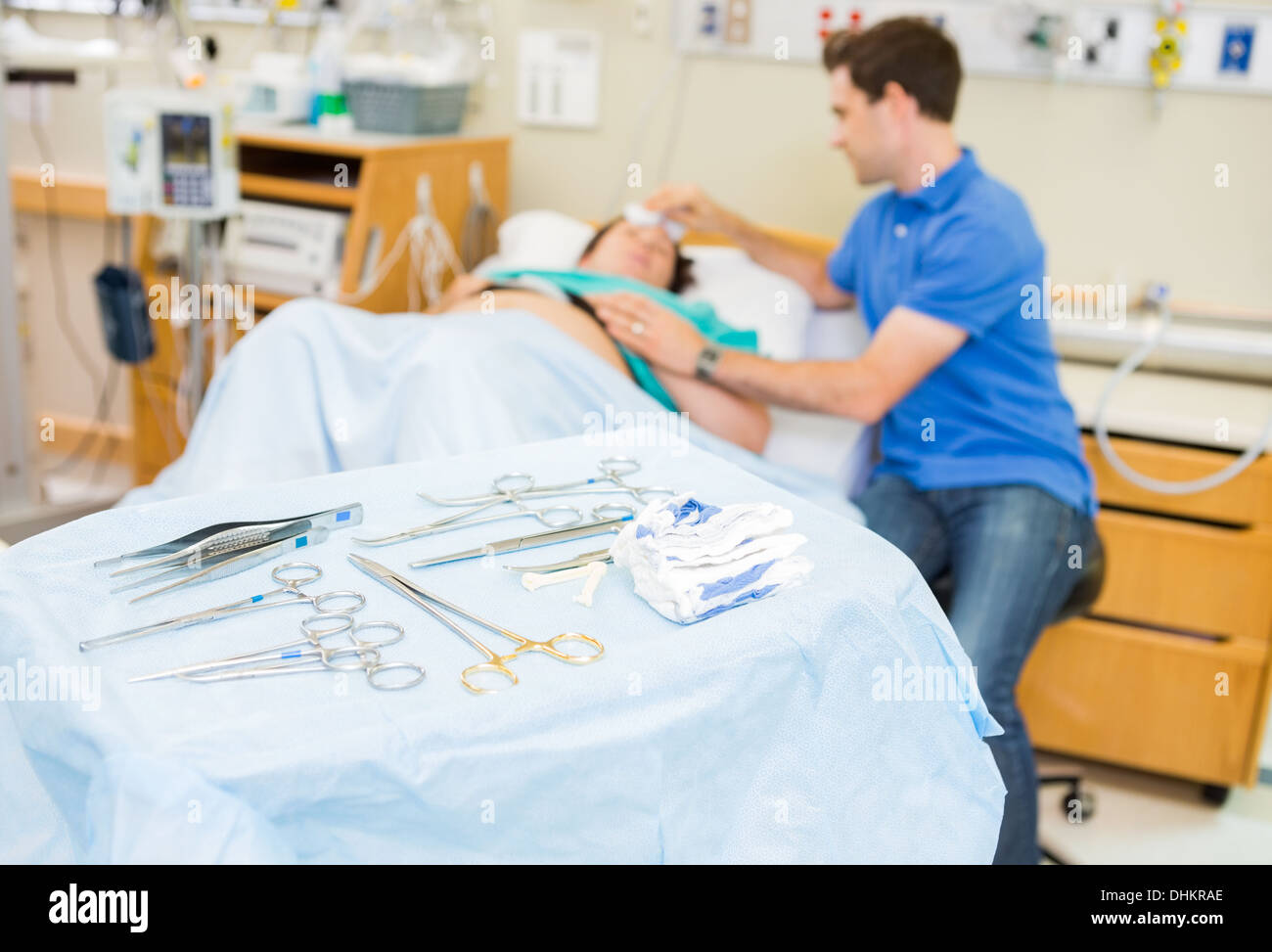 Female patient on operating table hi-res stock photography and images ...