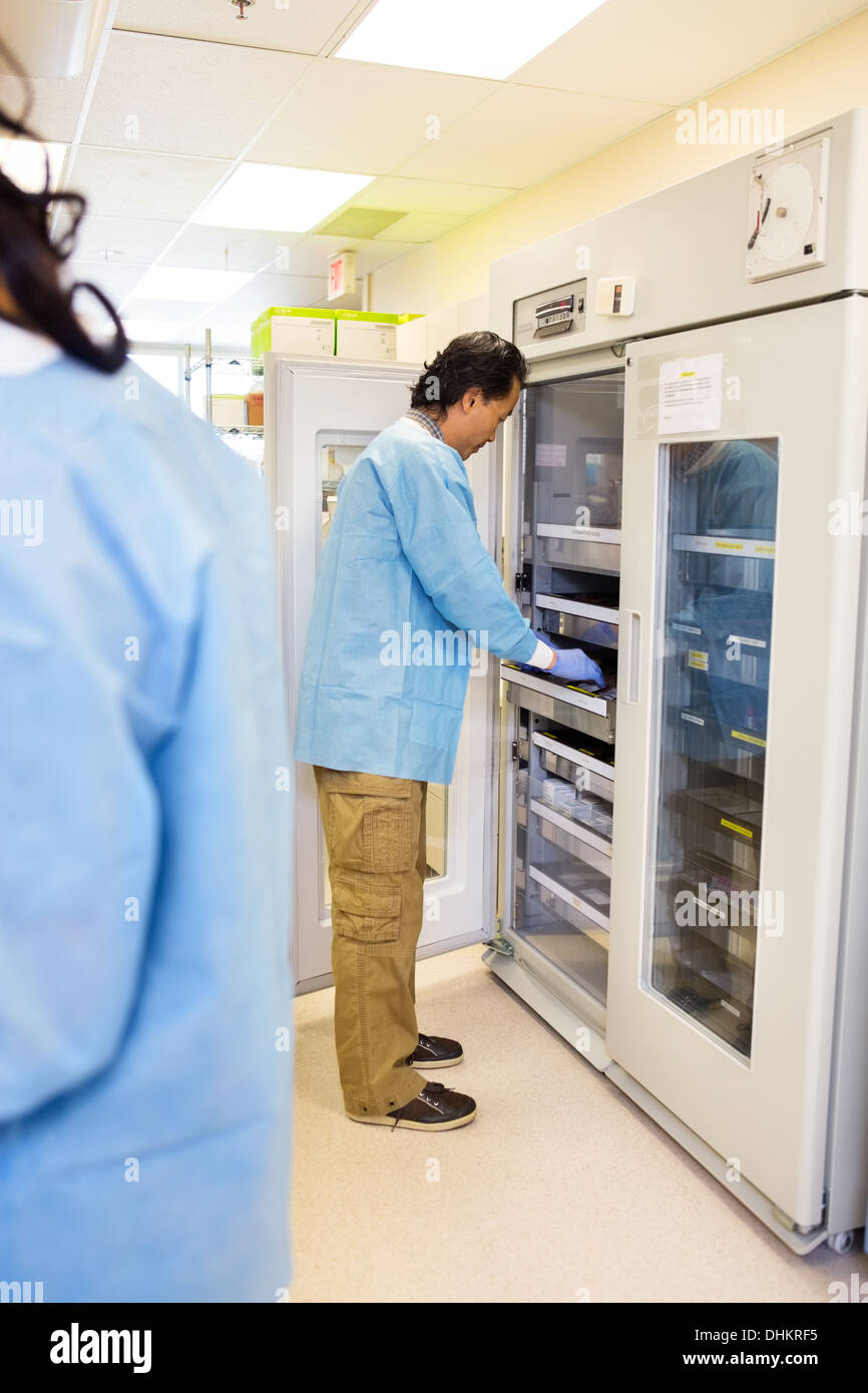 Blood sample storage refrigerator hi-res stock photography and images ...