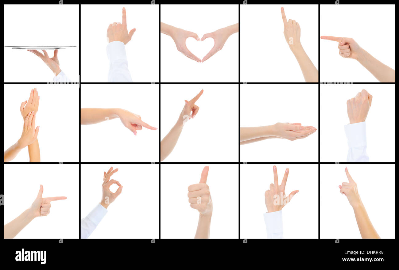 Hand on white backgroud Stock Photo - Alamy