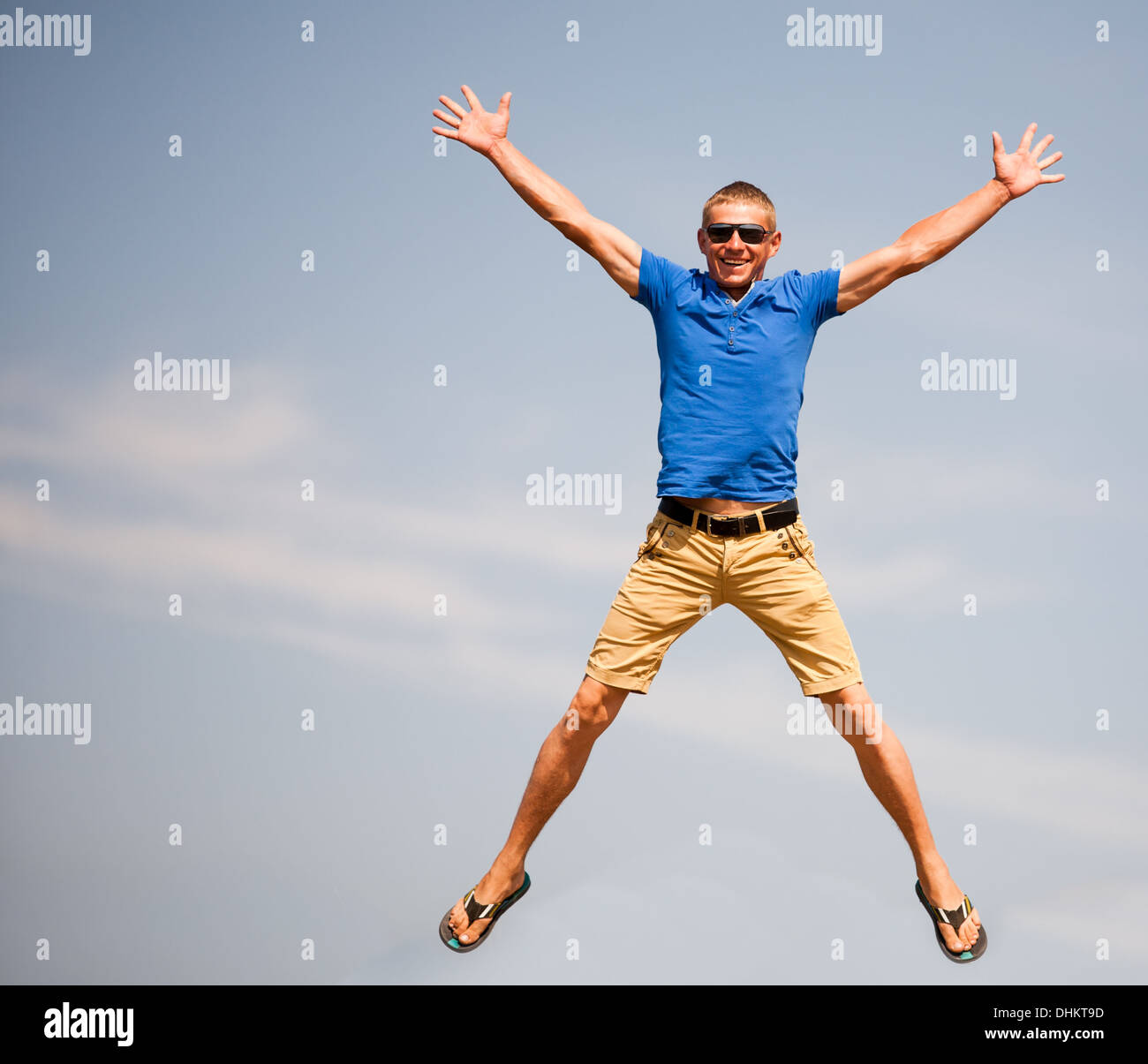 Man jumping joy victory success hi-res stock photography and images - Alamy
