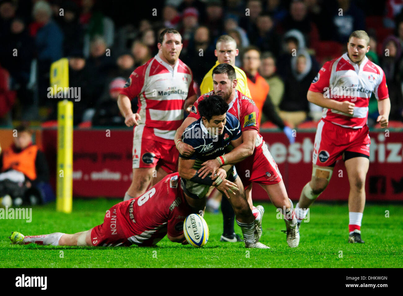 12.11.2013Gloucester, England. Japan Fly-Half (#10) Yu Tamura is ...