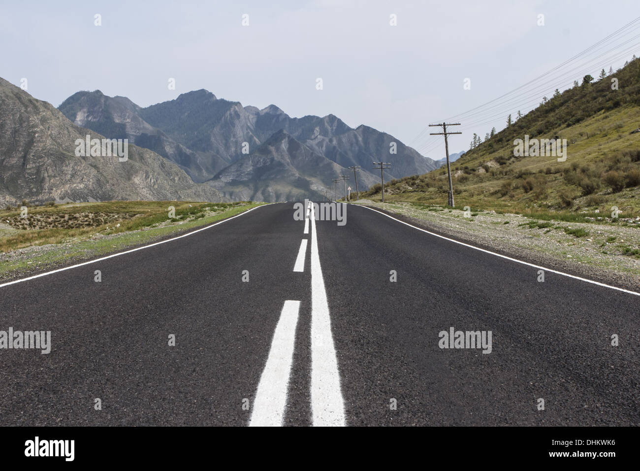 Road in Russian mountains Stock Photo - Alamy
