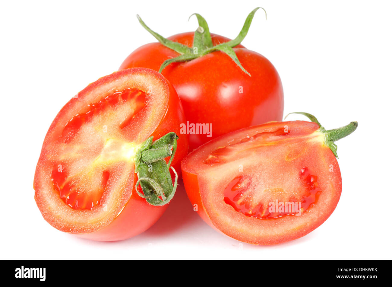 Red tomato isolated on white background Stock Photo - Alamy