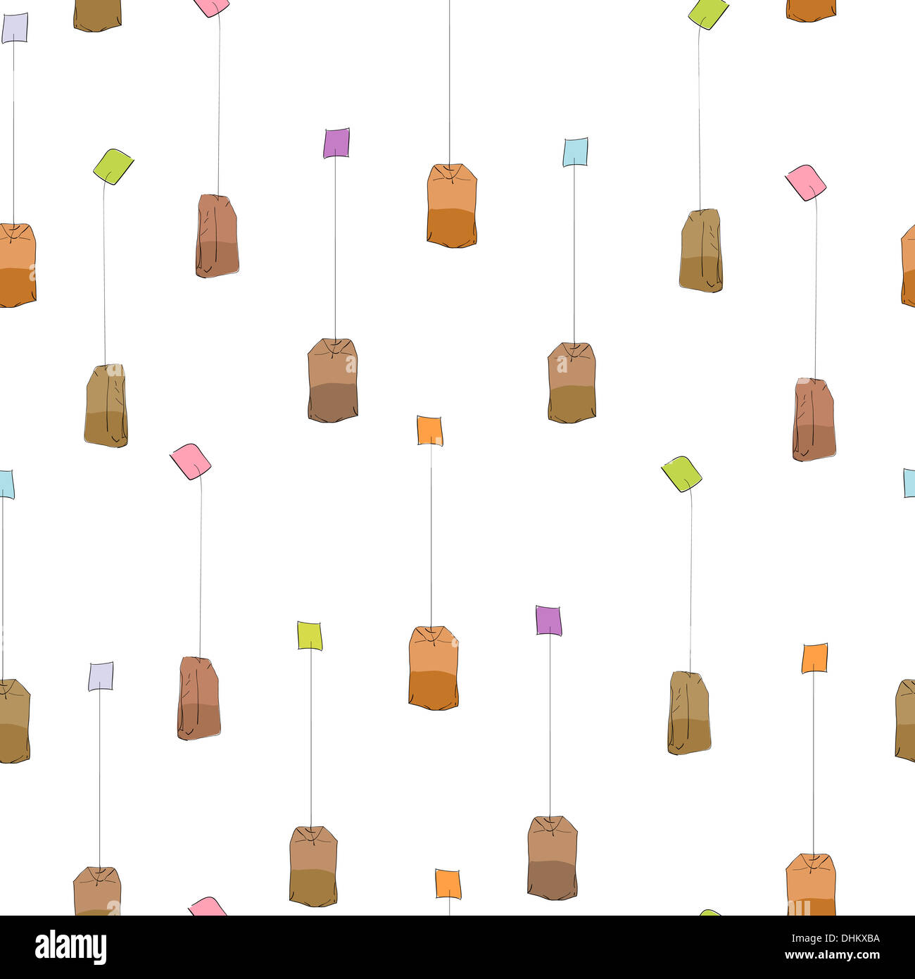 tea bag pattern Stock Photo - Alamy