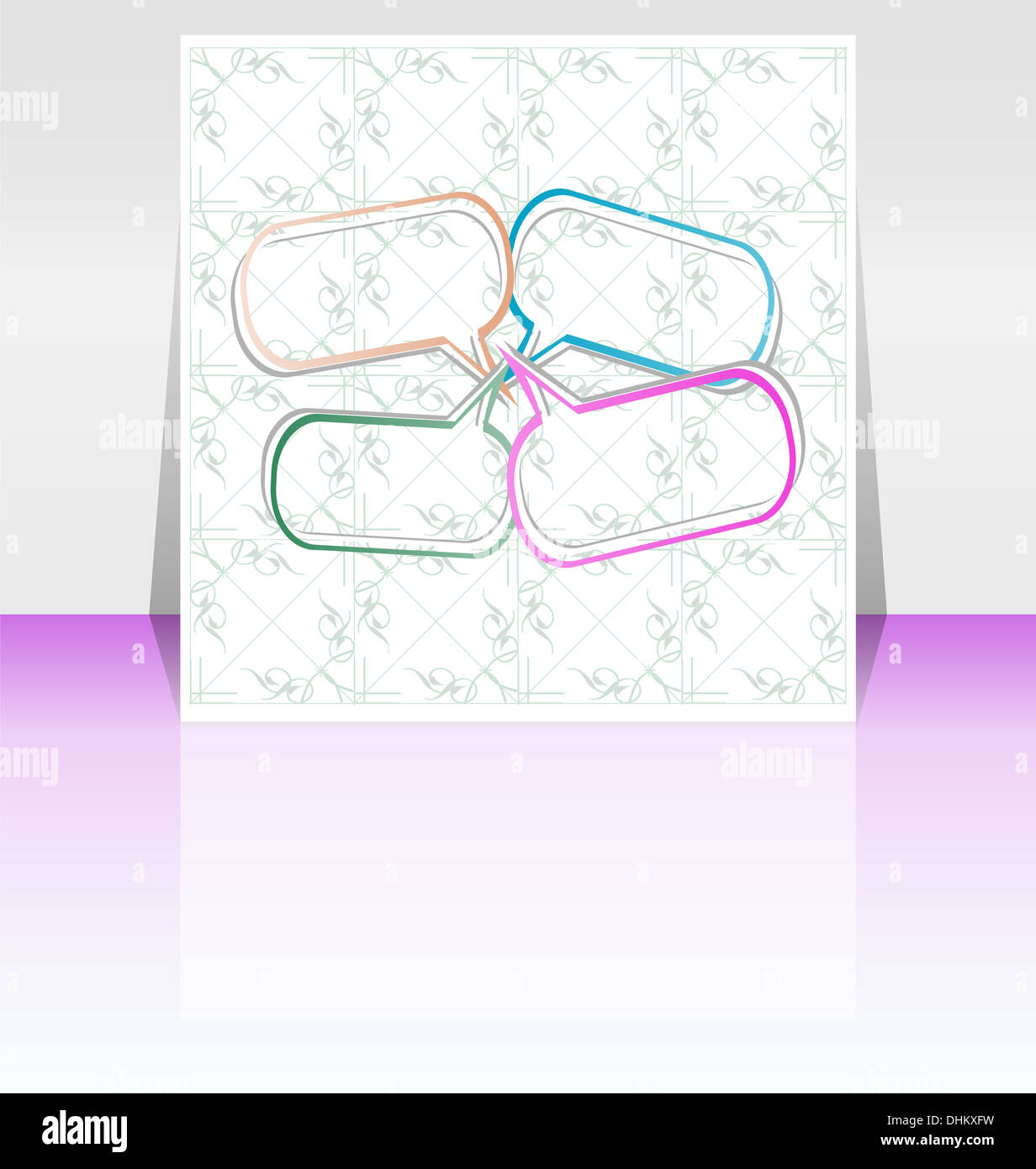 speech bubble cover design Stock Photo - Alamy