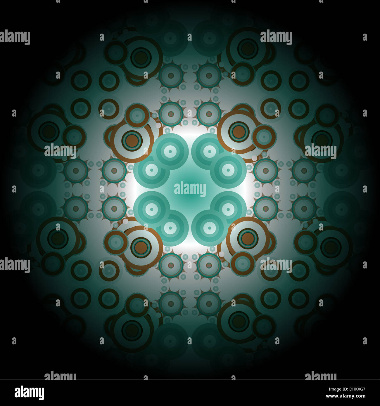 Abstract green fractal Stock Photo - Alamy