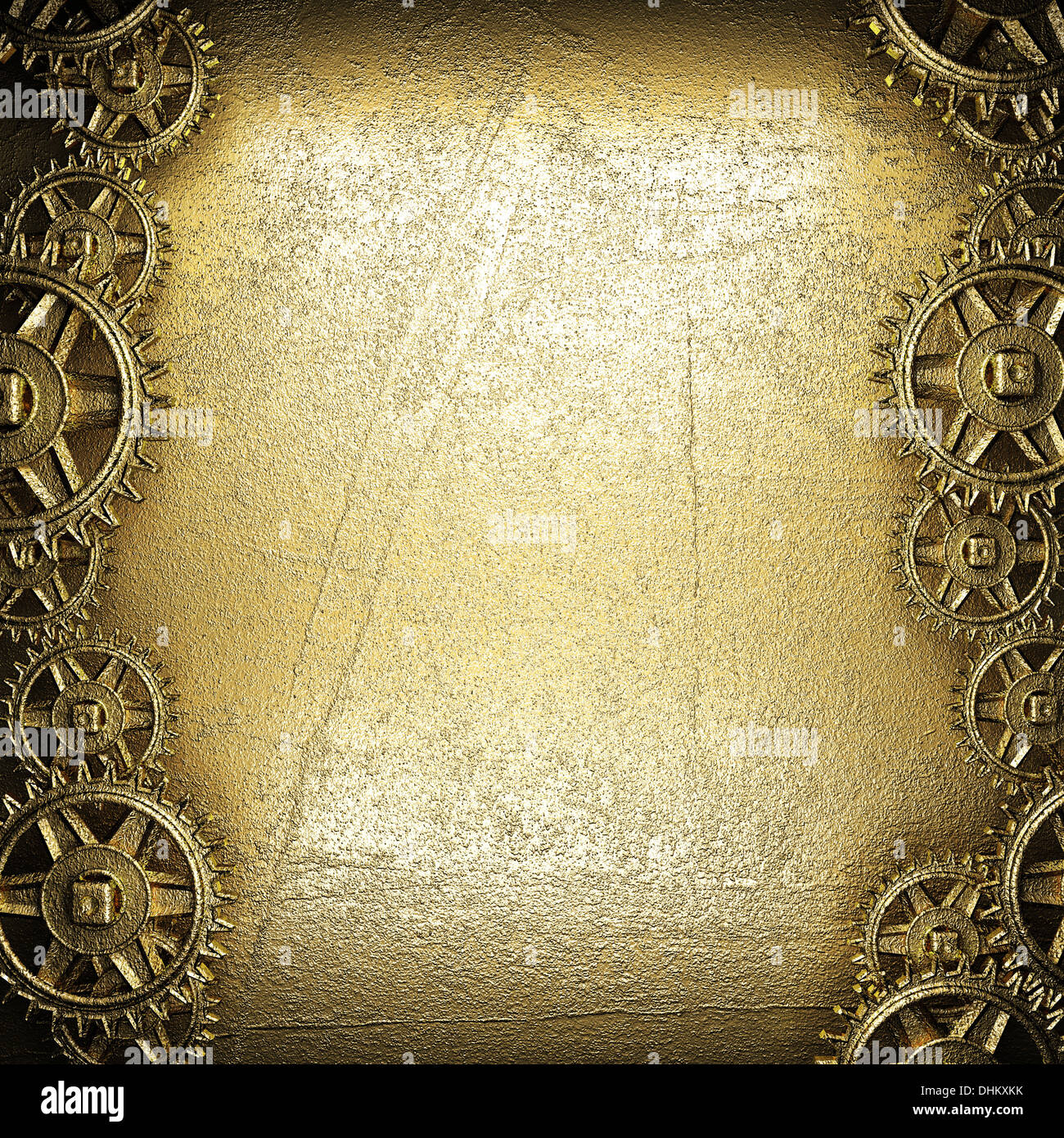 gear wheels on gold Stock Photo - Alamy