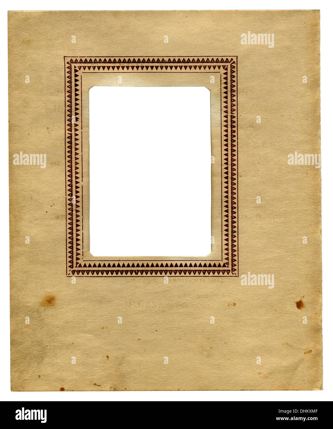 Vintage Paper With Frame Stock Photo - Alamy