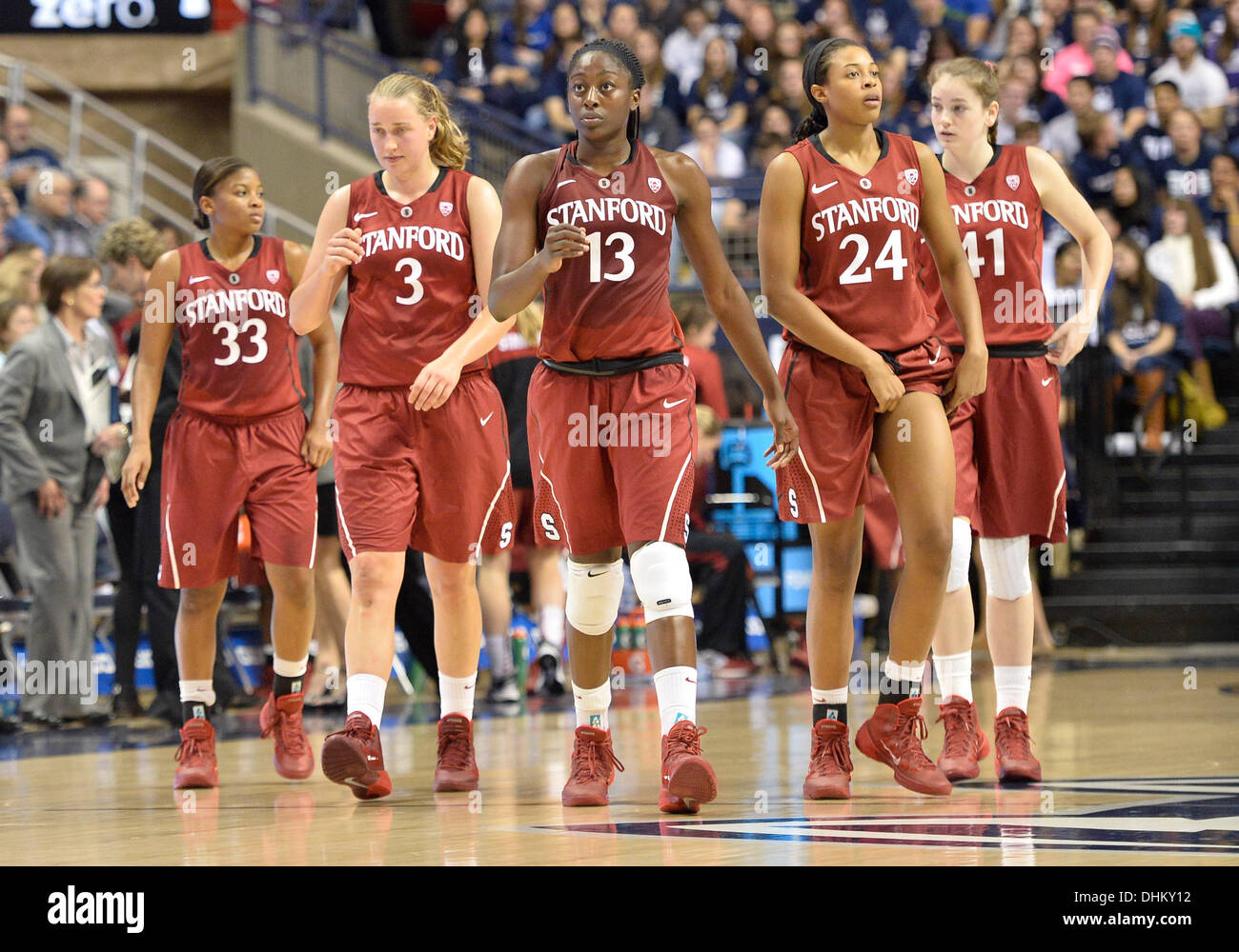 Storrs, CT, USA. 11th Nov, 2013. Monday November 11, 2013: Stanford ...