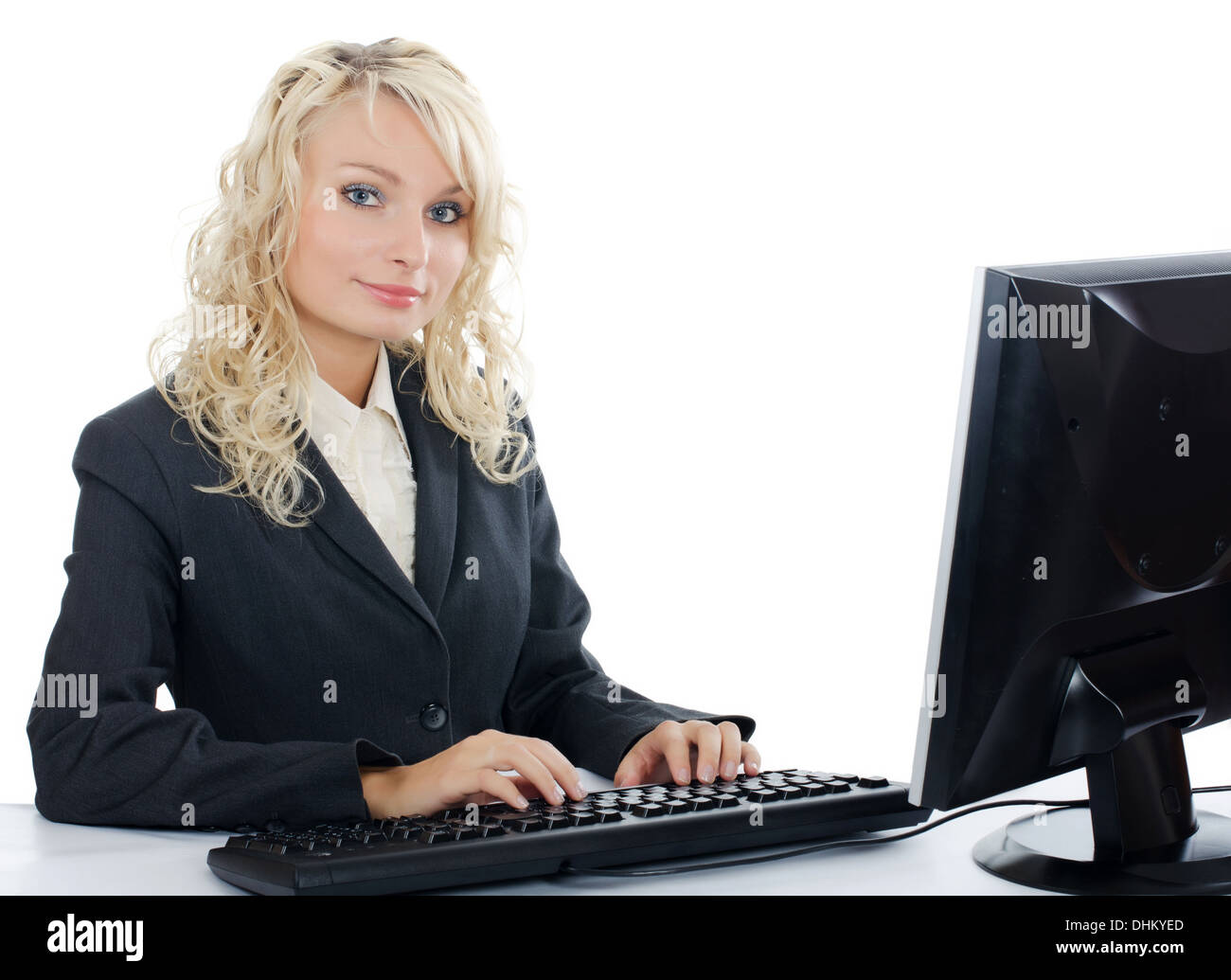 Person behind computer hi-res stock photography and images - Alamy