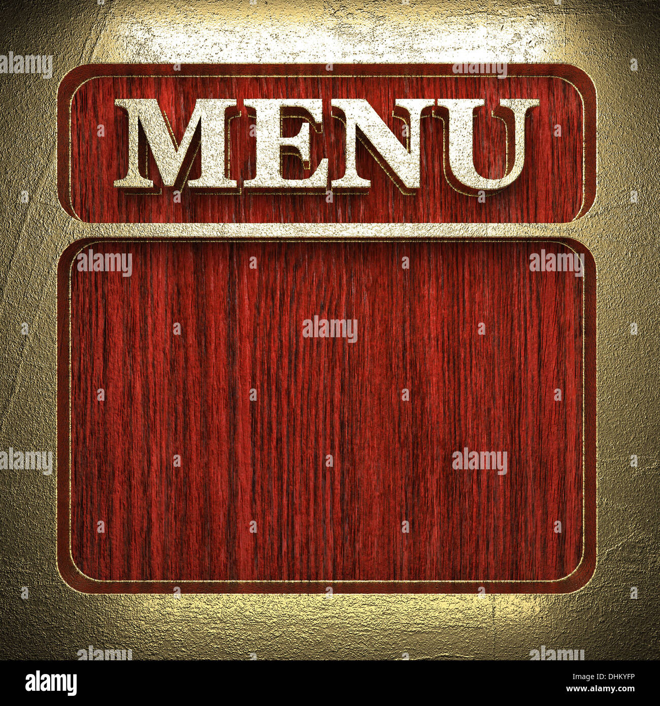 Red menu sign hi-res stock photography and images - Alamy