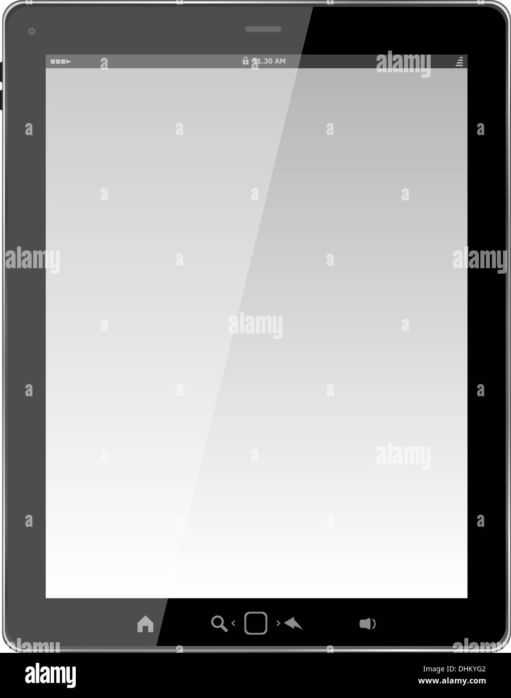 Tablet PC Isolated on White Background Stock Photo - Alamy