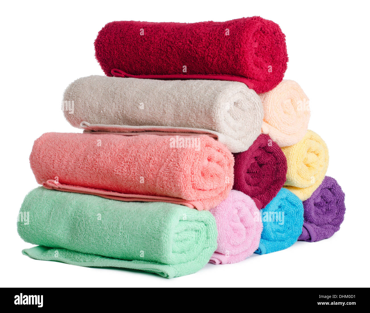 The combined color towels Stock Photo - Alamy
