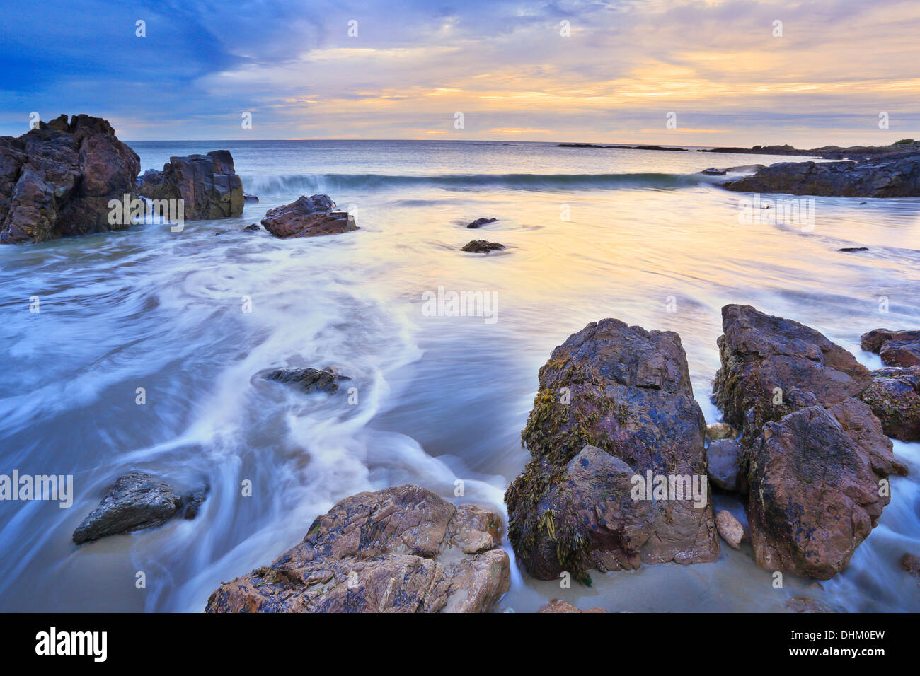 Sunrise, Marginal Way, Ogunquit, Maine, USA Stock Photo - Alamy