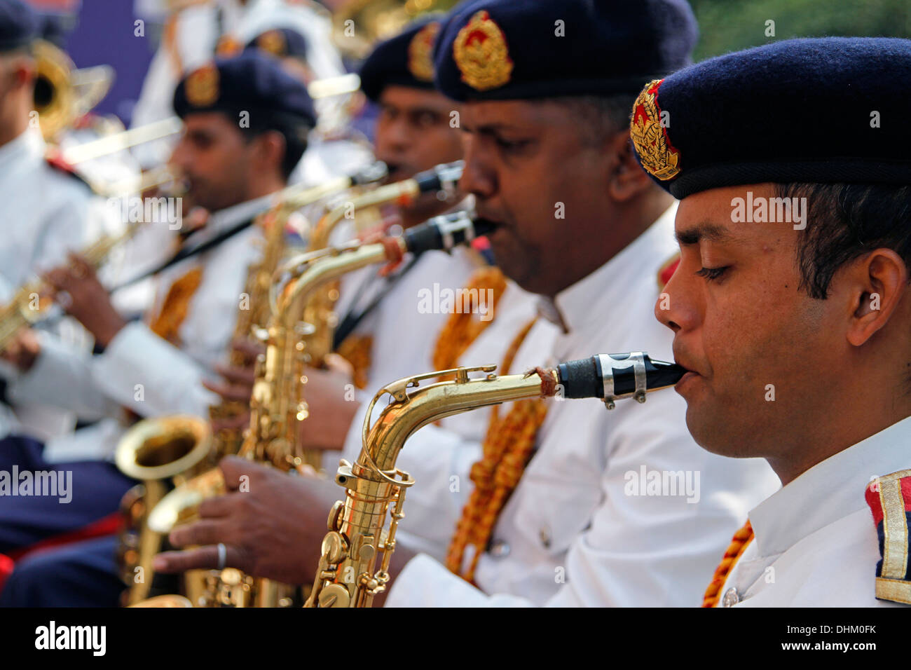 Brass band performance Stock Photo - Alamy