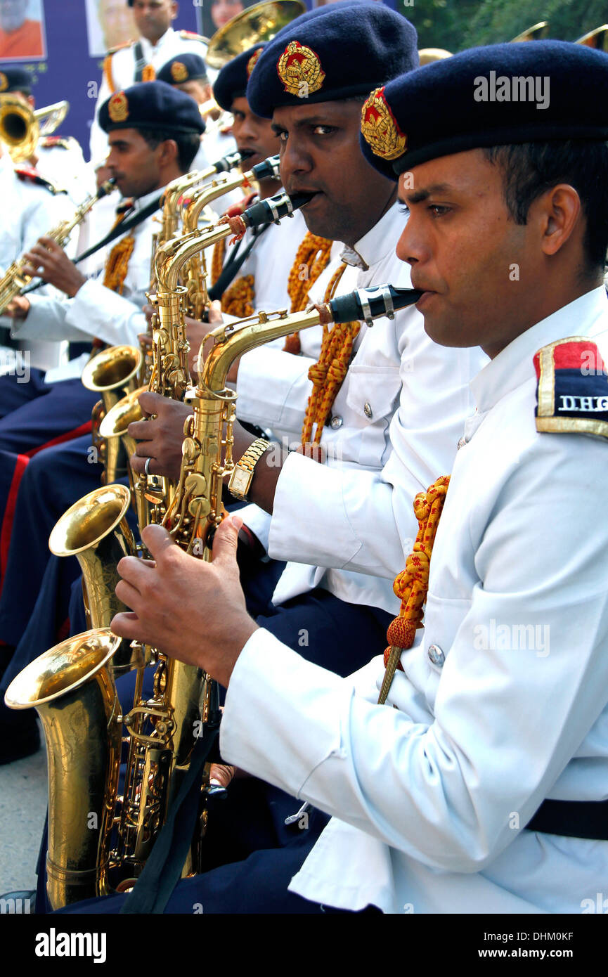 Brass band performance Stock Photo - Alamy