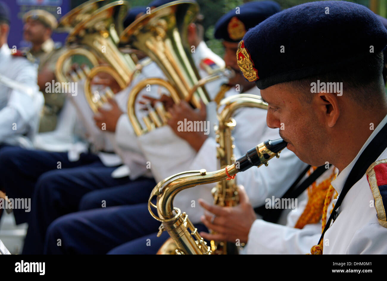 Brass band performance Stock Photo - Alamy