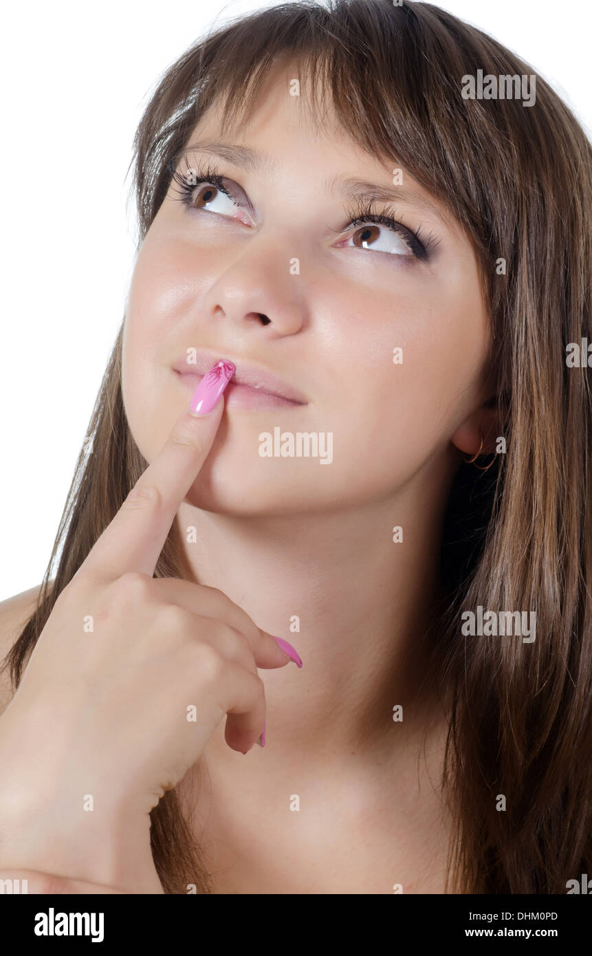 Portrait of the young beautiful girl Stock Photo - Alamy Portrait of the young beautiful girl Stock Photo - Alamy