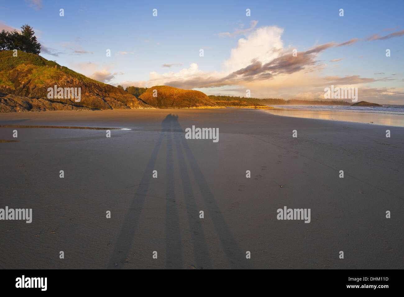 Long shadows on a sunset Stock Photo - Alamy
