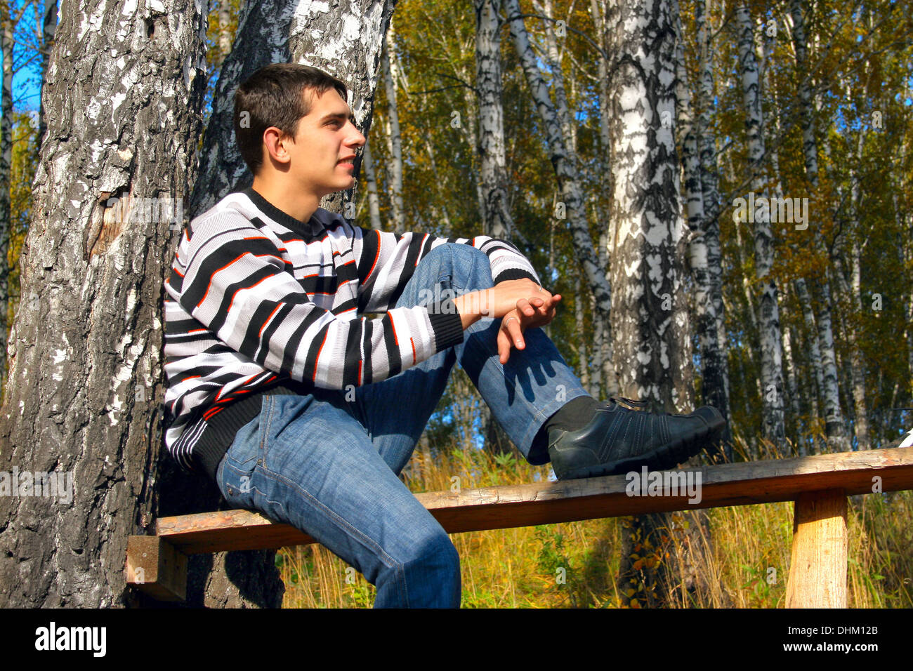 Teen in the forest hi-res stock photography and images - Alamy