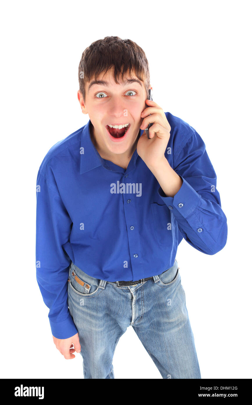 Mobile teenagers Cut Out Stock Images & Pictures - Alamy