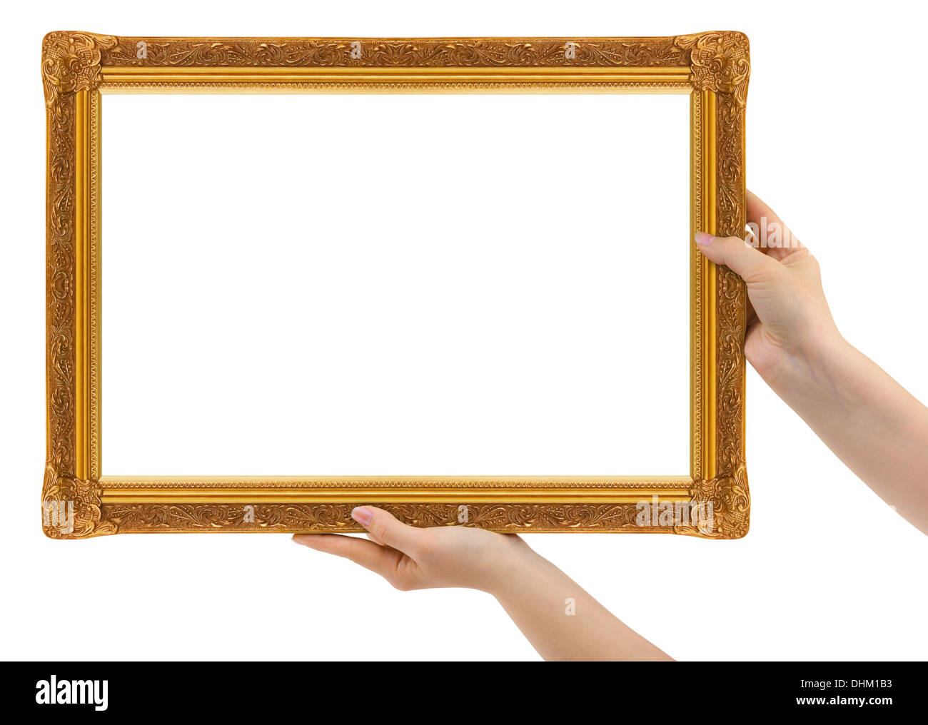 Woman hands on modern Cut Out Stock Images & Pictures - Alamy