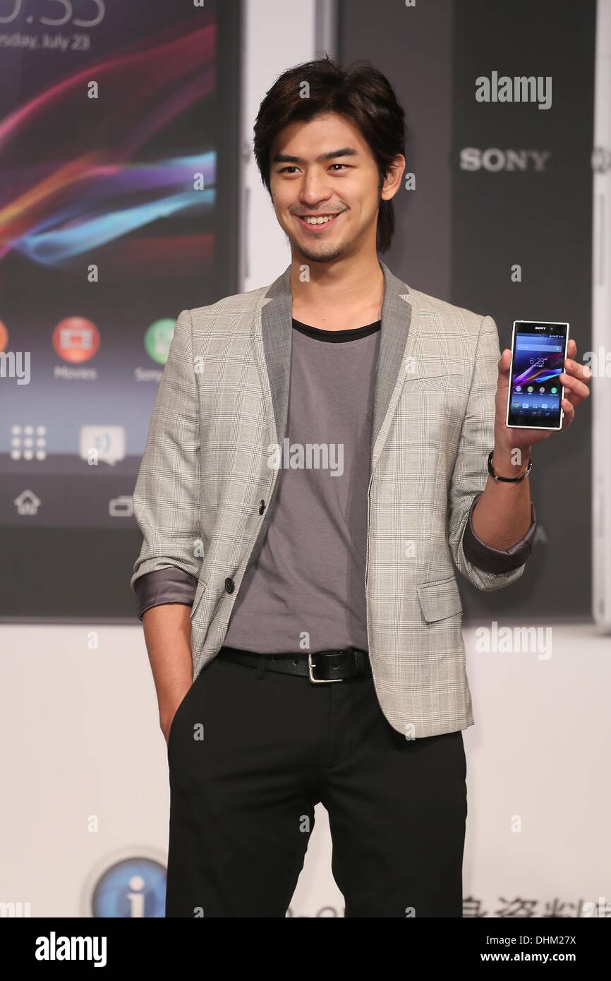 Taipei, China. 11th Nov, 2013. Actor Chen Bolin attends commercial ...