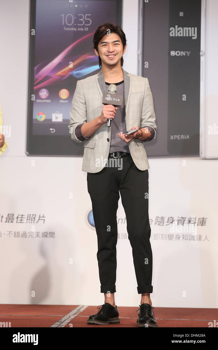 Taipei, China. 11th Nov, 2013. Actor Chen Bolin attends commercial ...