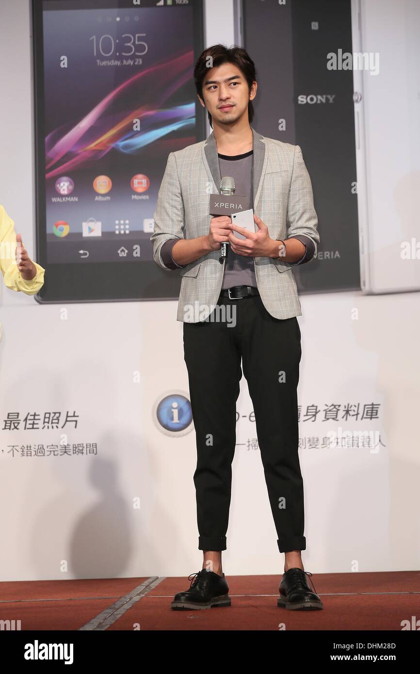 Taipei, China. 11th Nov, 2013. Actor Chen Bolin attends commercial ...