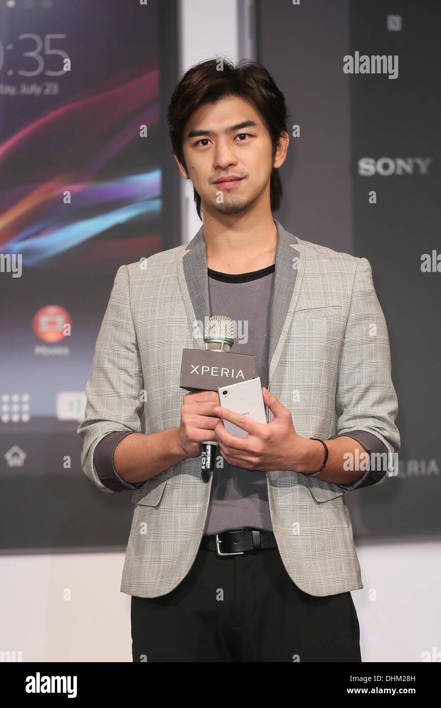 Taipei, China. 11th Nov, 2013. Actor Chen Bolin attends commercial ...