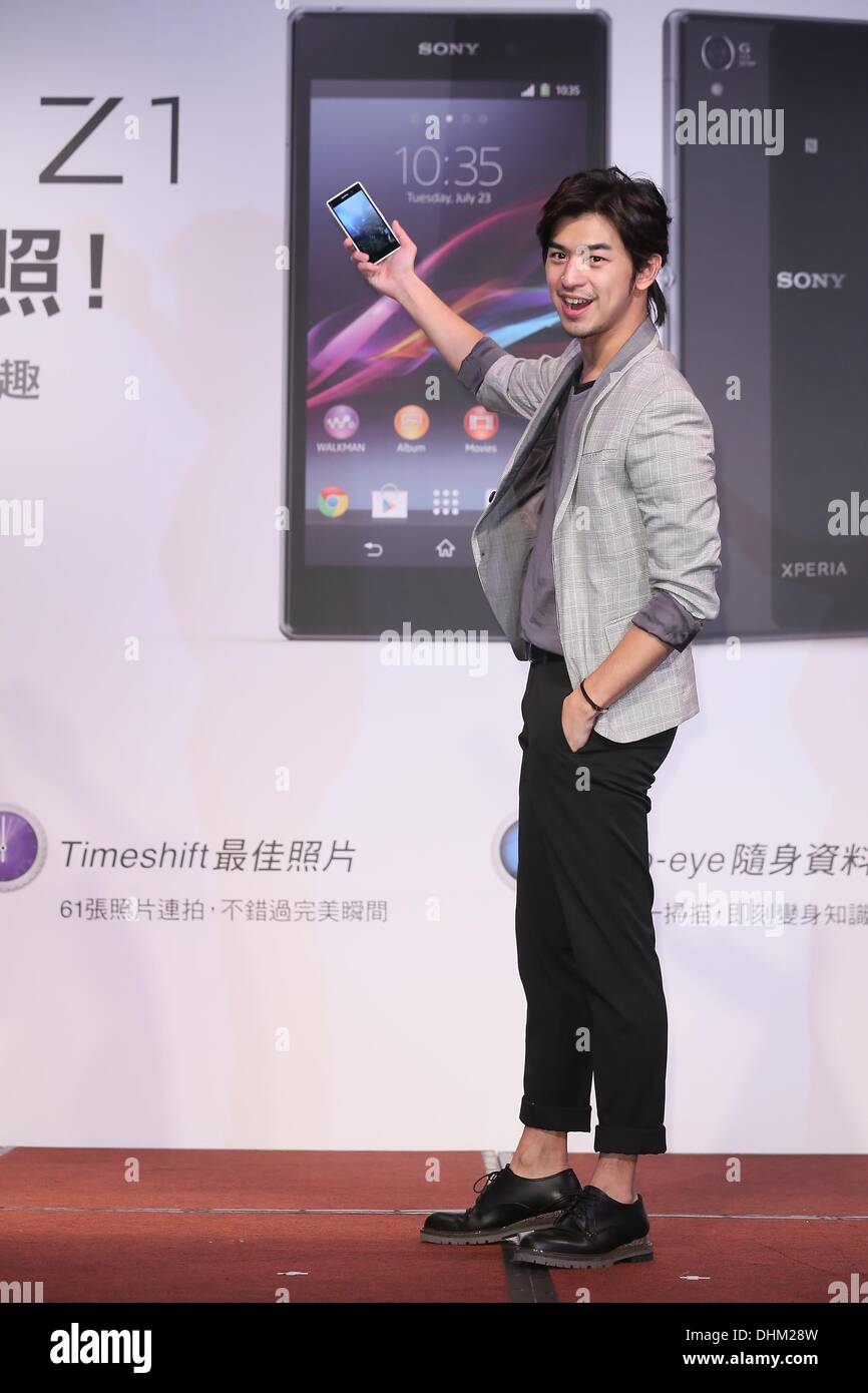 Taipei, China. 11th Nov, 2013. Actor Chen Bolin attends commercial ...