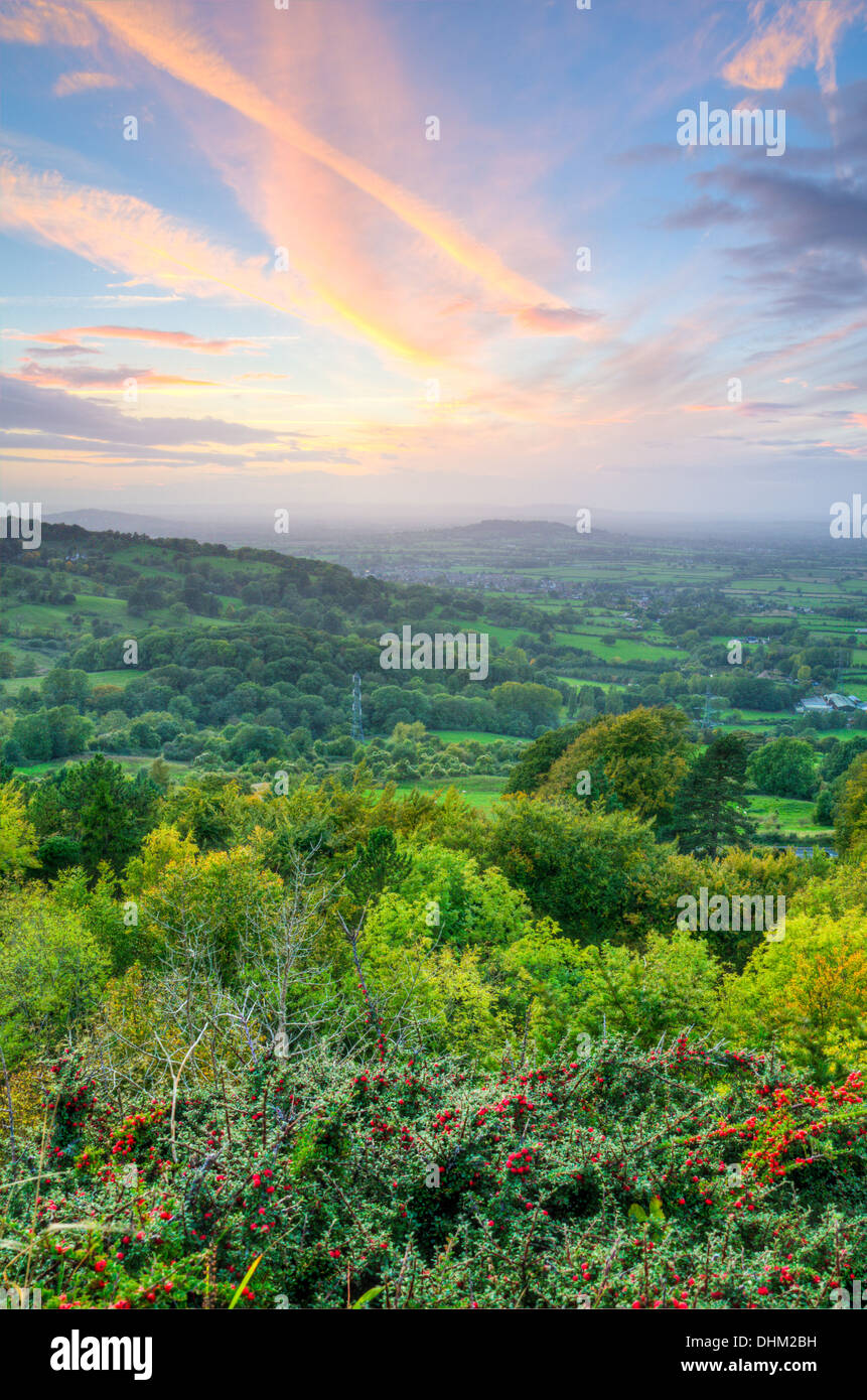 Cotswolds countryside at sunset hi-res stock photography and images - Alamy