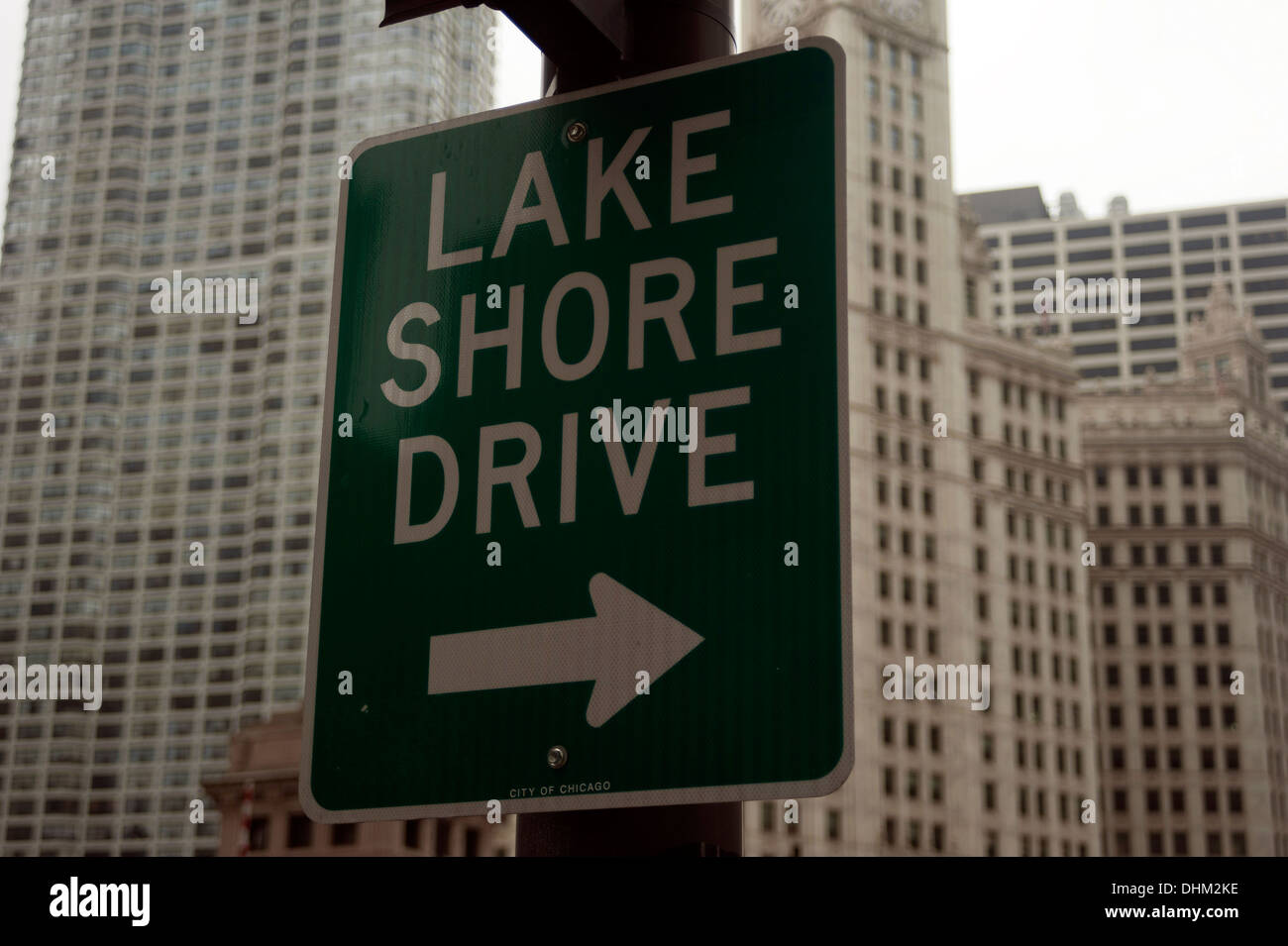 Lake shore drive chicago sign hi-res stock photography and images - Alamy