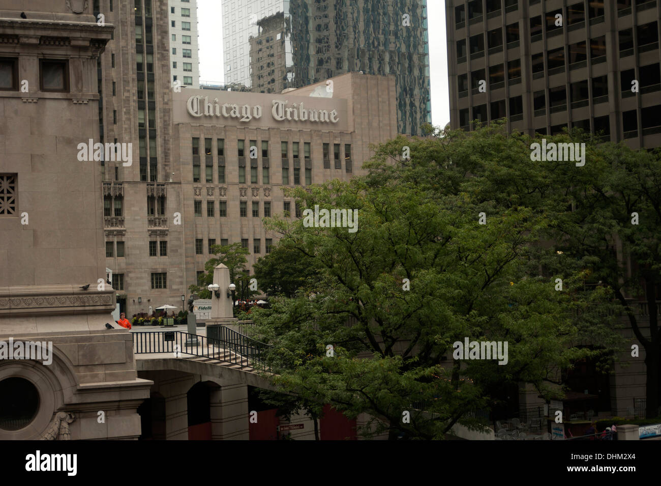 Chicago Tribune building, Michigan Avenue, Downtown Chicago, Illinois ...