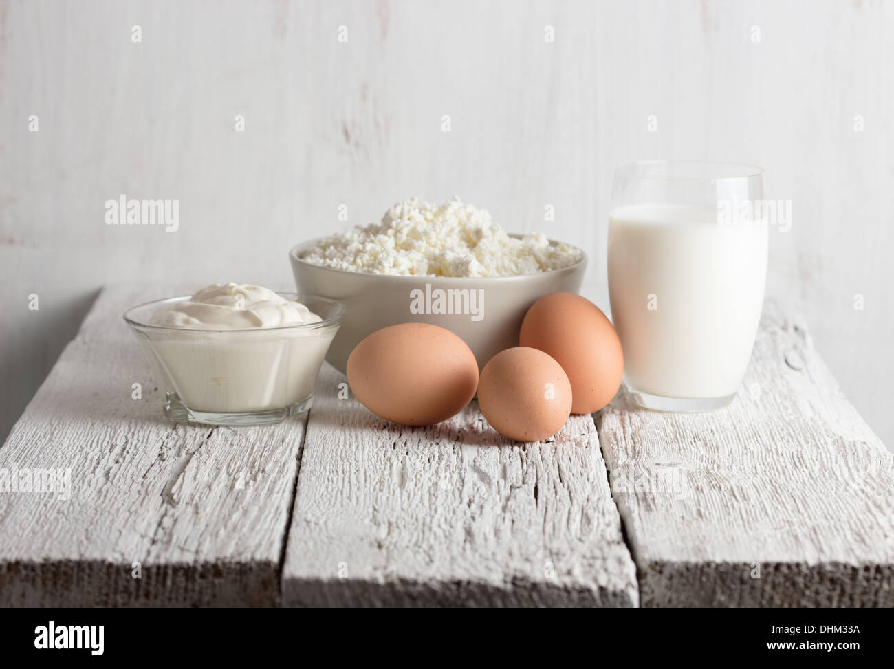 Dairy products and eggs Stock Photo - Alamy