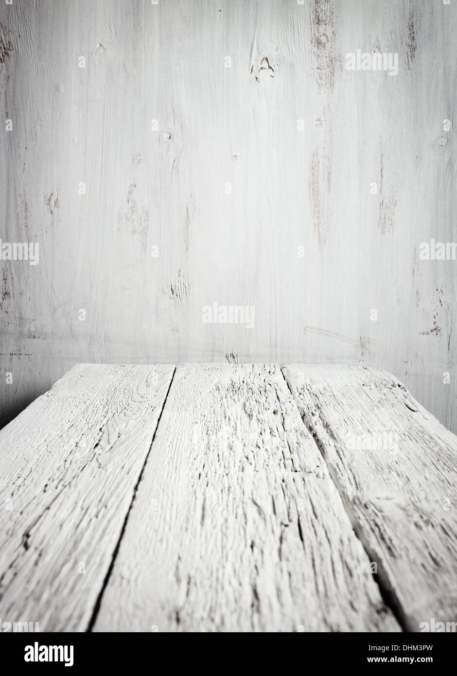 Old empty wooden table Stock Photo - Alamy
