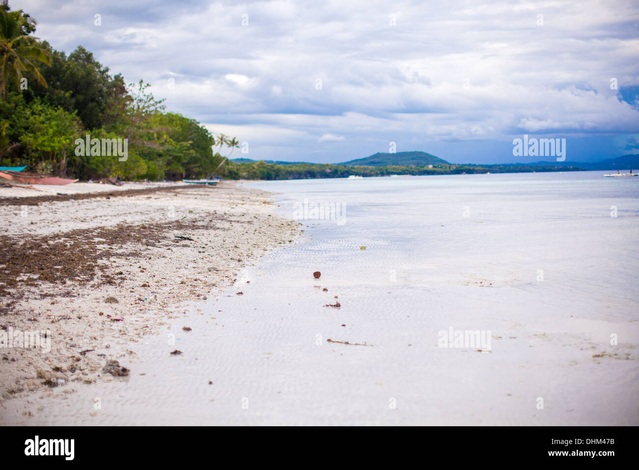 Lovely clean landscape on a paradise beach in the Philippines Stock ...