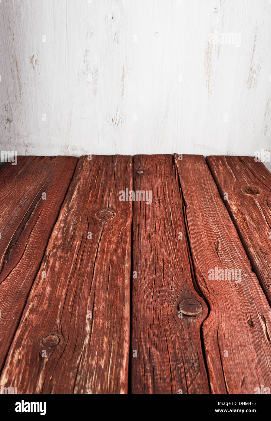 Old empty wooden table Stock Photo - Alamy