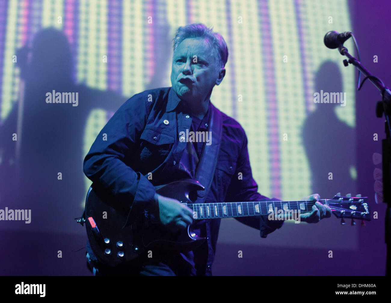 Bernard Sumner New Order perform at the Manchester O2 Apollo Manchester ...