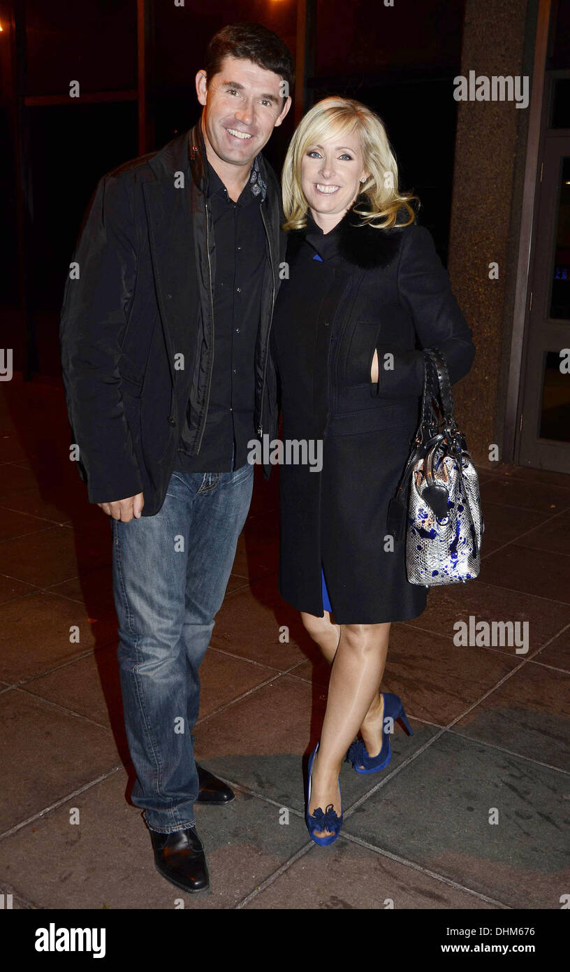 Padraig Harrington and his wife Caroline outside the RTE Studios for ...