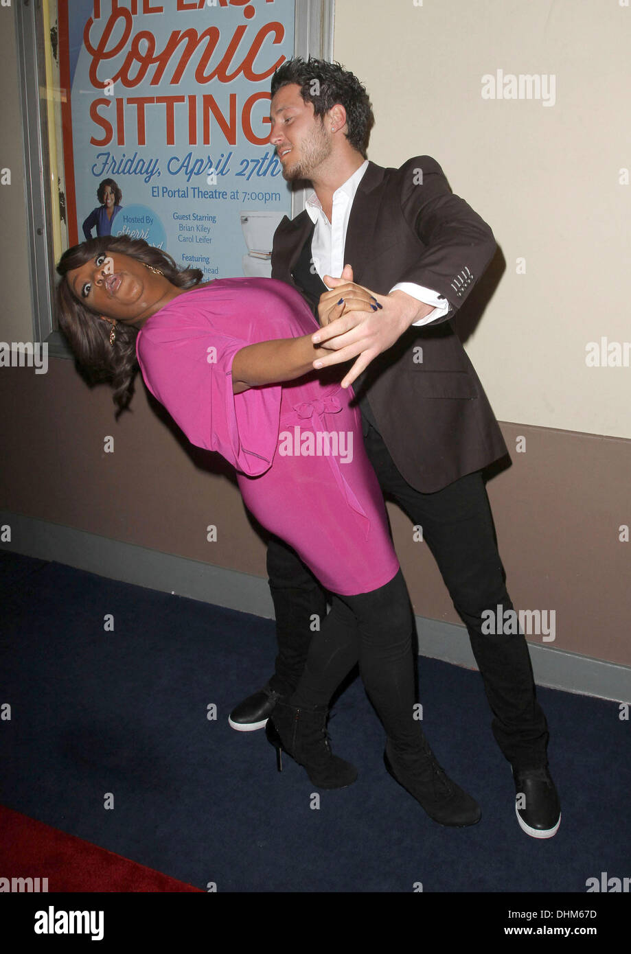 Val Chmerkovskiy and Sherri Shepherd The Clorox Lounge 'Last Comic ...
