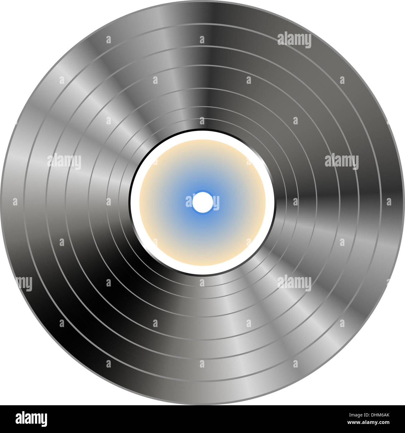 vinyl record with blue label isolated Stock Photo - Alamy
