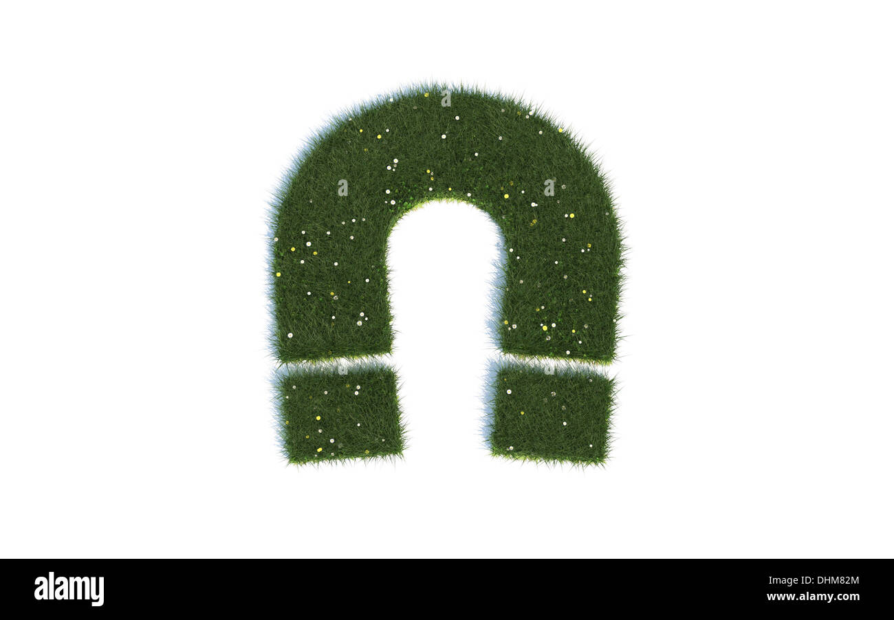 Magnet: Serie Symbole aus realist. Gras Stock Photo - Alamy
