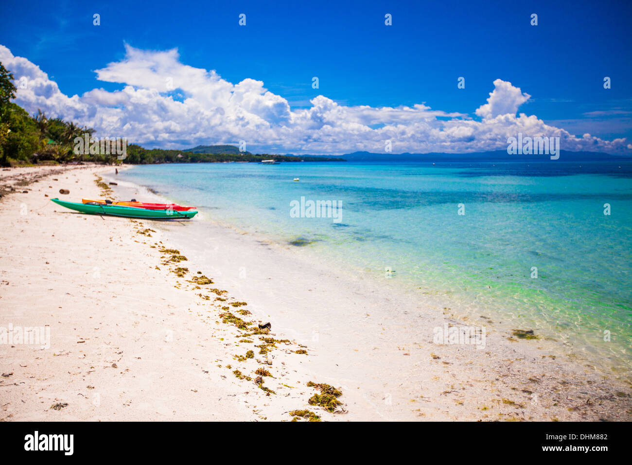 Tropical beach with turquoise water Stock Photo - Alamy