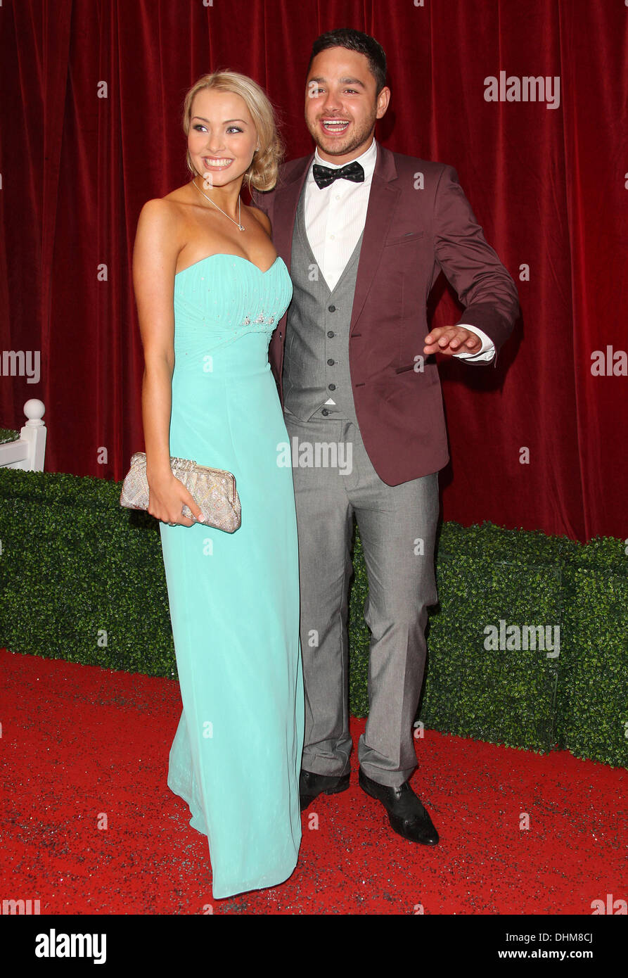 Adam Thomas and girlfriend Caroline Daly The British Soap Awards 2012 ...