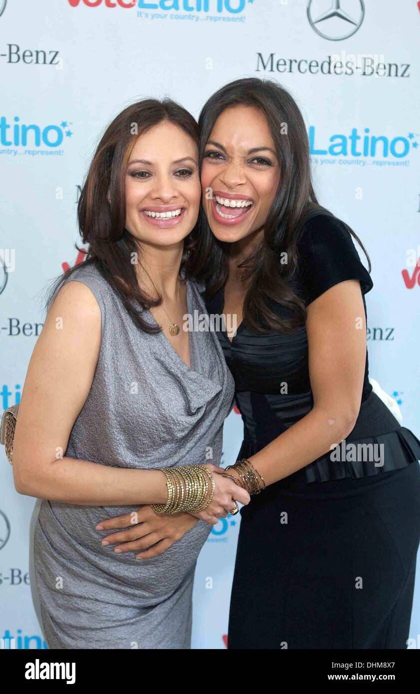 Rosario Dawson and Maria T Kumar attend the 3rd annual 'Our Voices ...
