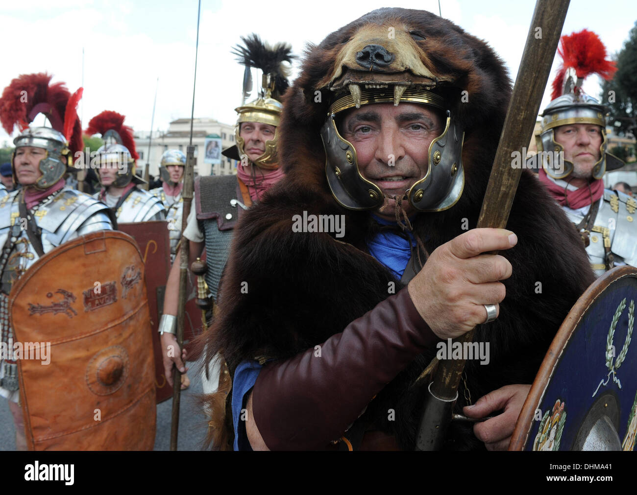 Rome Birthday Celebrations People dressed as ancient Roman centurions ...