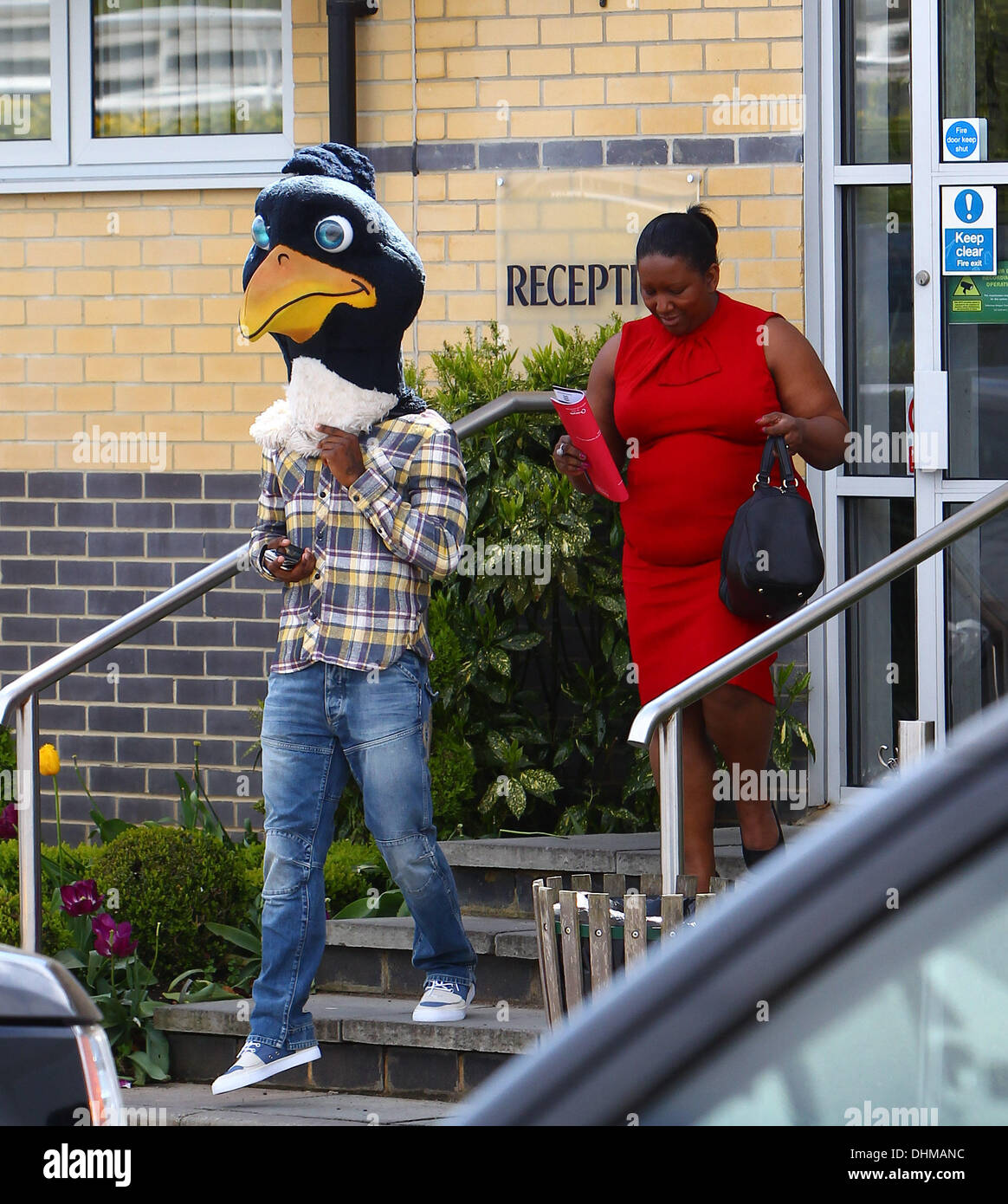 Jermain defoe wearing cockerel head hi-res stock photography and images ...