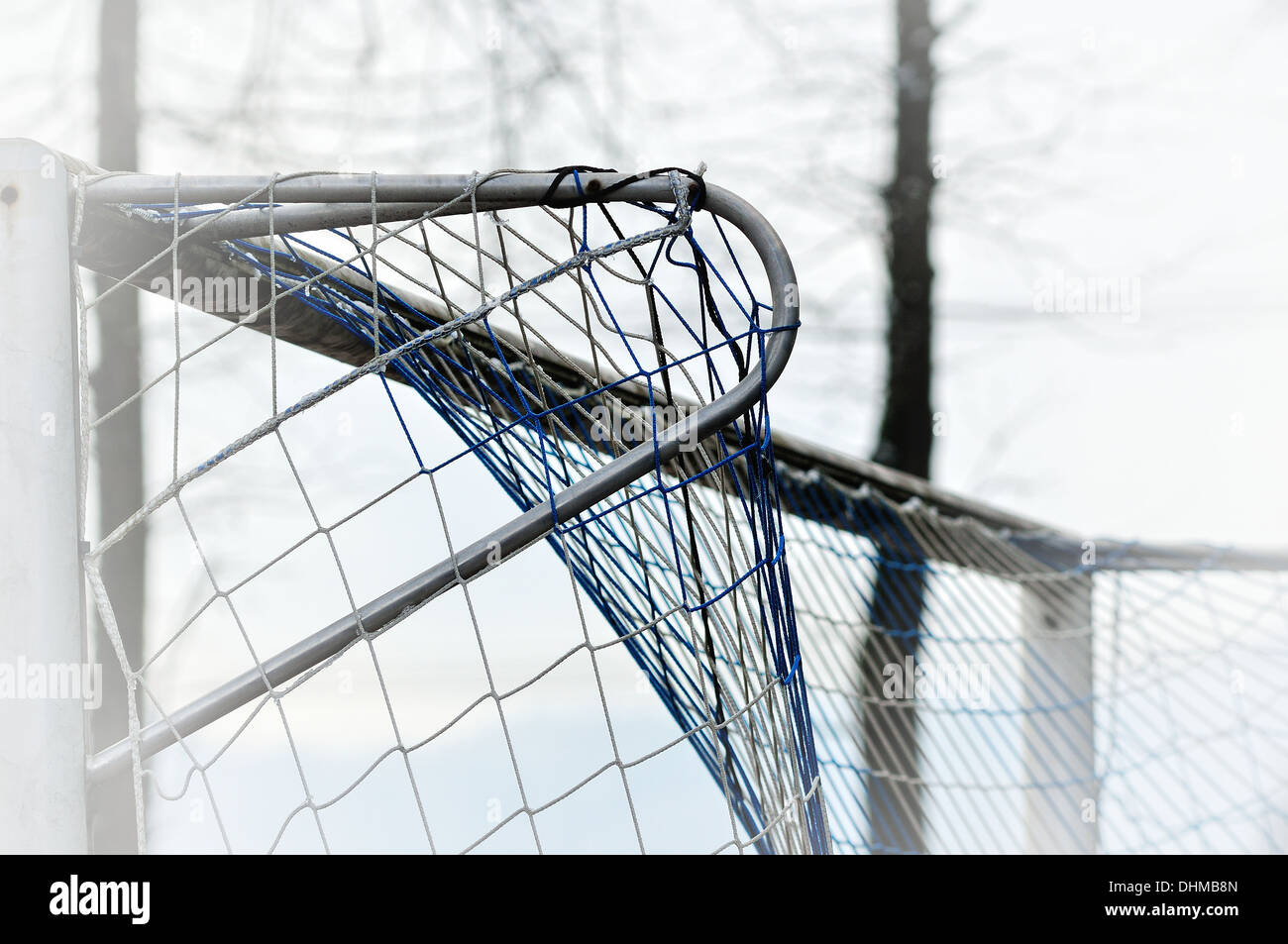 behind the soccer goal Stock Photo - Alamy